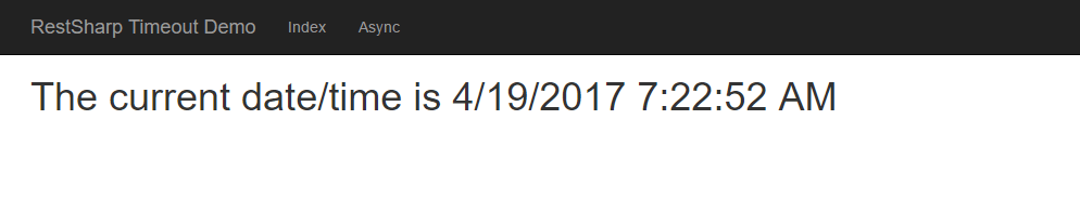 Extending Restsharp To Handle Timeouts In Aspnet Mvc